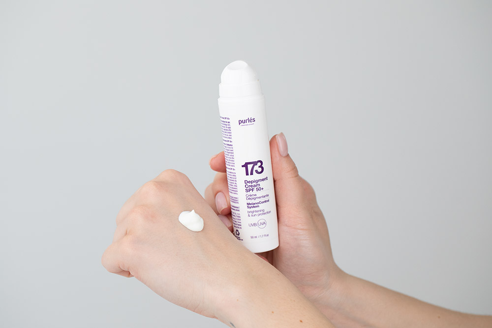 Purles 173 Depigment Cream SPF 50+ Depigmentujący krem SPF 50+ 50 ml ... Purles 173 Depigment Cream SPF 50+ Depigmentujący krem SPF 50+ 50 ml ...