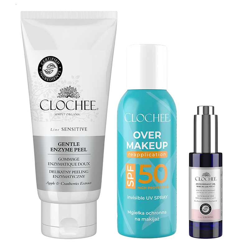 Clochee Basic Set ZESTAW Peeling enzymatyczny 100 ml + Antyoksydacyjne ...