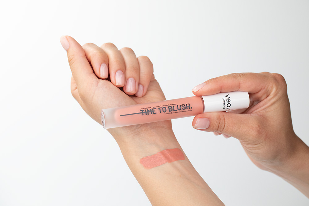 Veoli Botanica Time to Blush Kremowy róż do policzków z witaminą C i ...