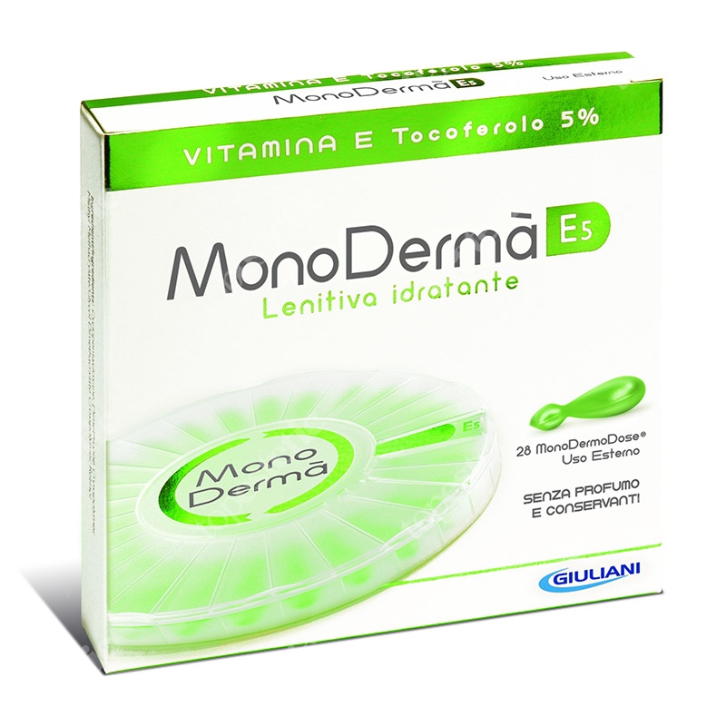 MonoDerma MonoDerma E5 Zawiera czystą witaminę E (tokoferol) w stężeniu ...