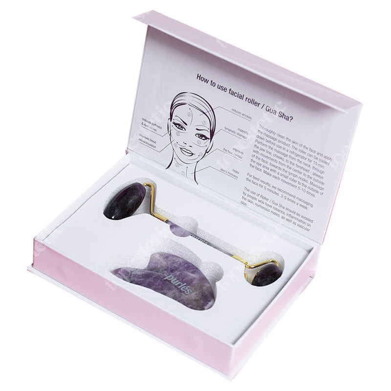 Purles Roller + Kamień Gua Sha ZESTAW Roller do masażu twarzy z ... Purles Roller + Kamień Gua Sha ZESTAW Roller do masażu twarzy z ...