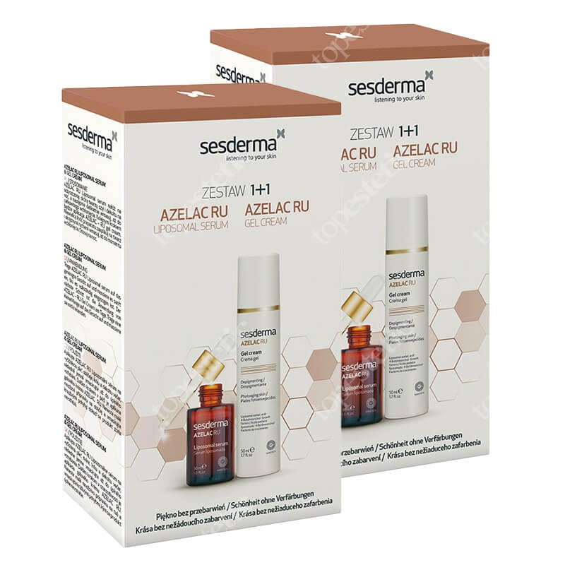Sesderma Azelac RU + Azelac RU Gel Cream x 2 ZESTAW ZESTAW Serum ...