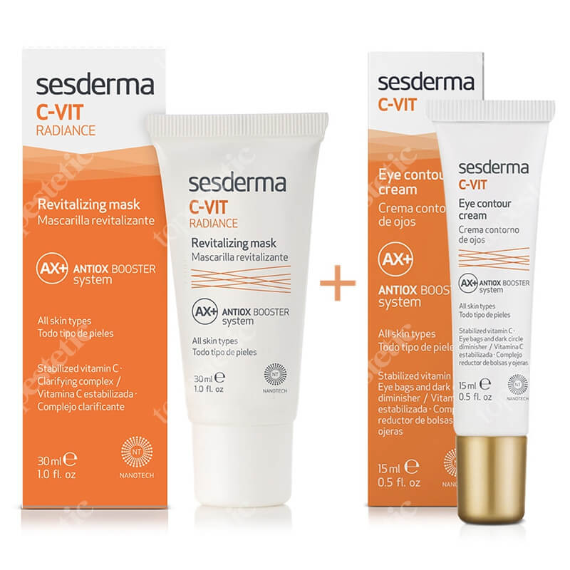 Sesderma C-VIT Eye Contour Cream + C-VIT Radiance ZESTAW Krem pod oczy ...