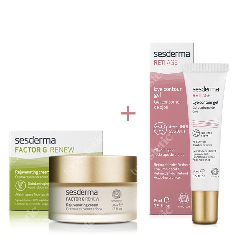 Sesderma Factor G - Rejuvenating Cream + Reti Age Eye Contour Gel ...