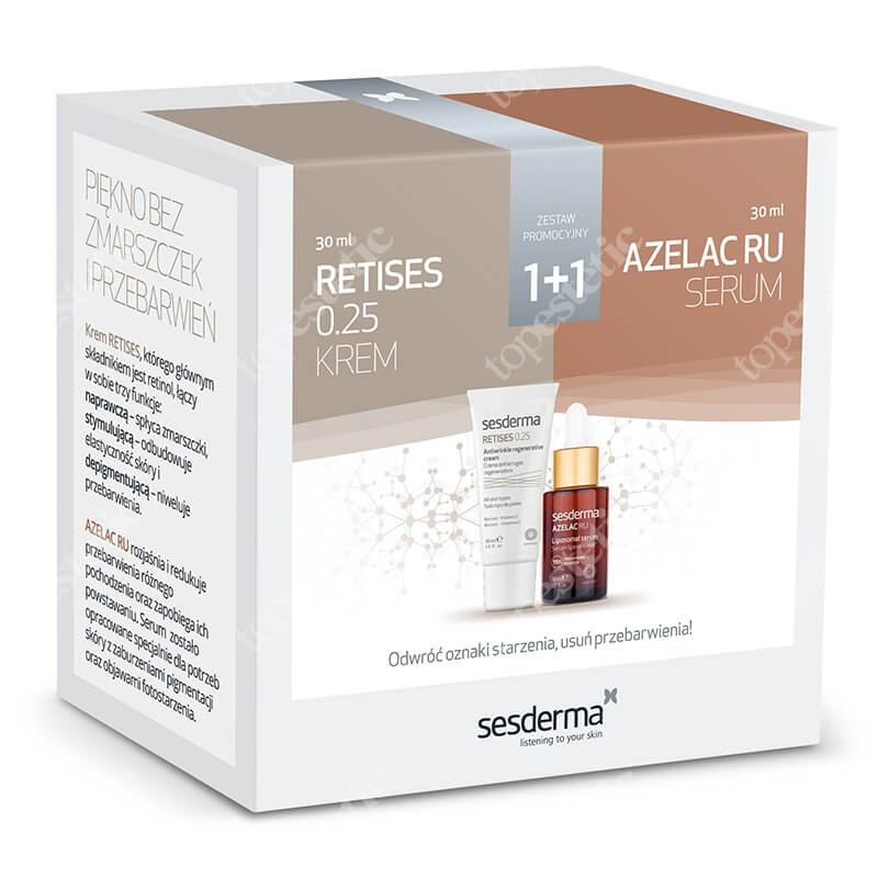 Sesderma Retises 0,25% + Azelac RU ZESTAW Regenerujący krem ...