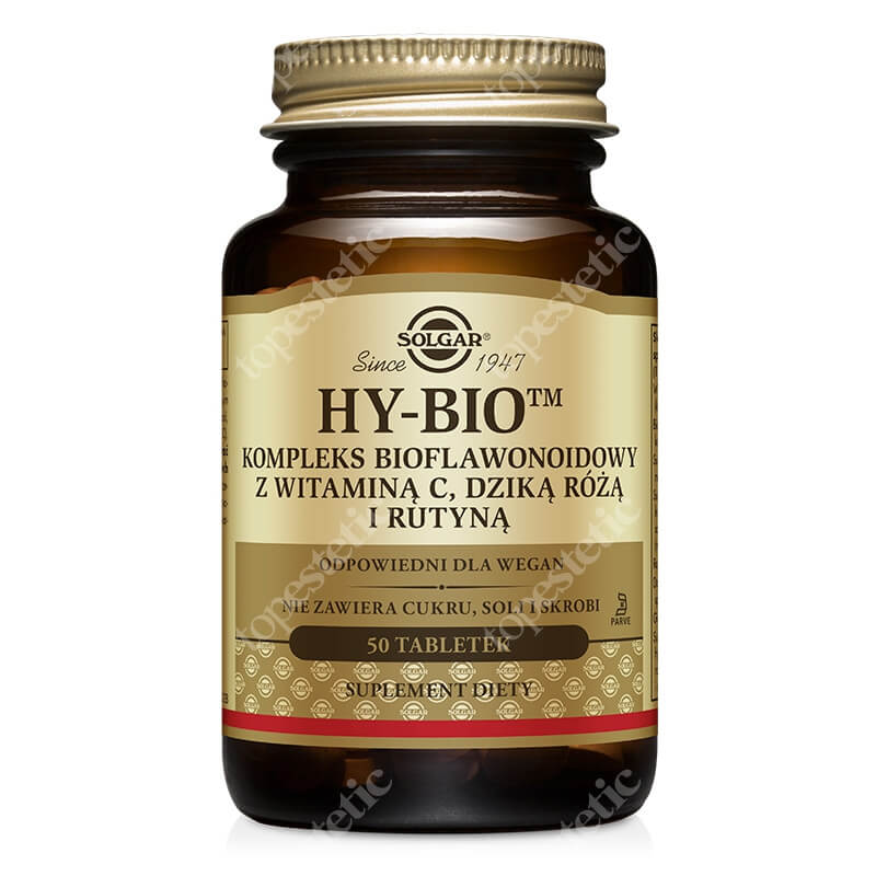 Solgar Hy-Bio Kompleks bioflawonoidowy z witaminą C, dziką różą i ...