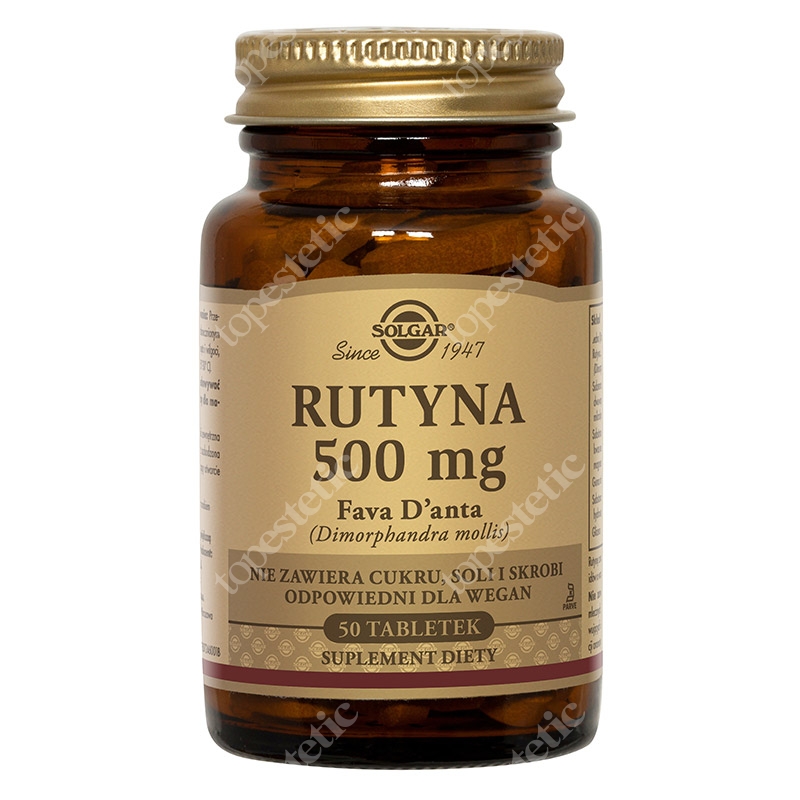 Solgar Rutyna 500 mg 50 tabletek - Opinie i Ceny • Sklep Topestetic